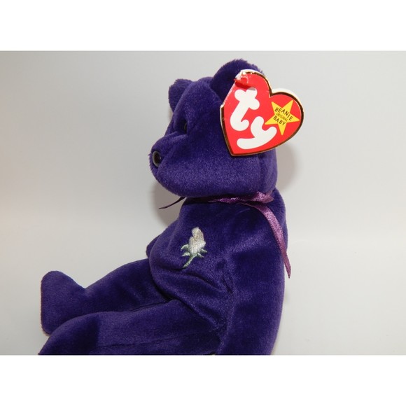 Ty Bea | Toys | 997 Ty Beanie Baby Purple Princess Diana Bear | Poshmark